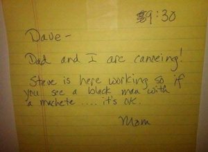 Funny Notes From Parents Will Make You Feel Right At Home