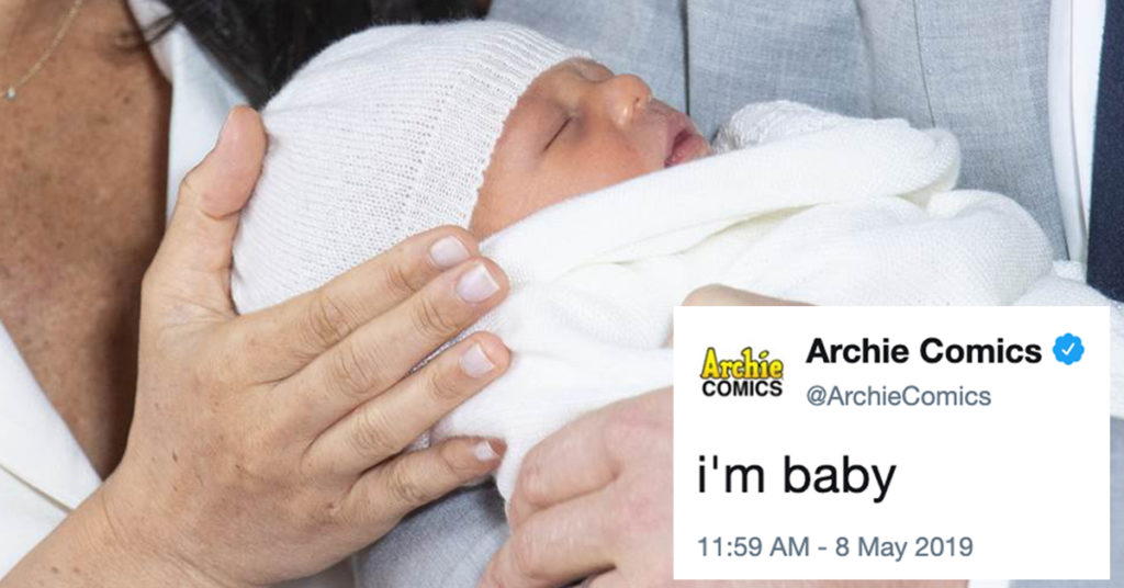 The Royal Baby Is Named 'Archie' And Twitter's Got Jokes