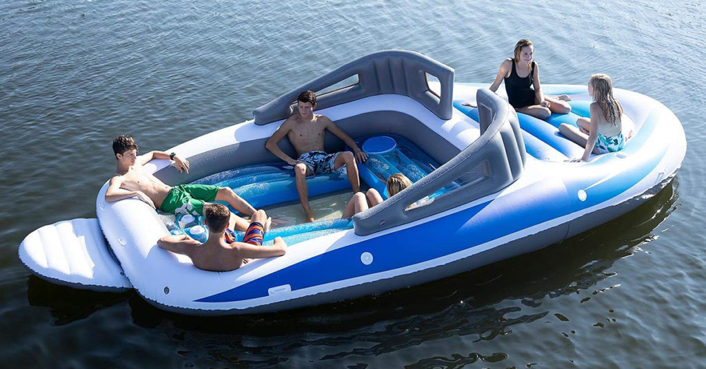 Amazon Is Selling A Ginormous Inflatable Speedboat With A Built-In Cooler