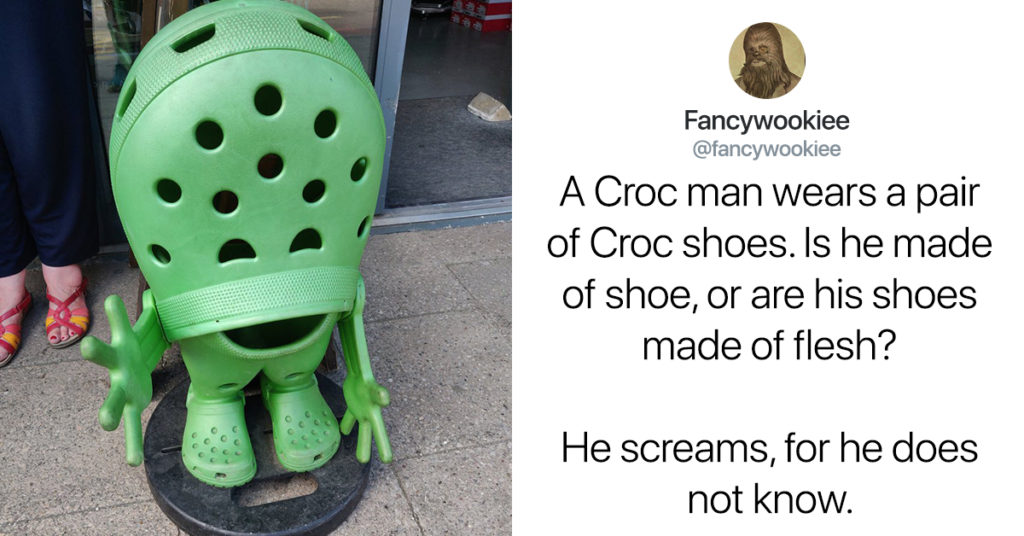 Internet Seriously Disturbed By Croc Wearing Crocs: 'Have Mercy On Us'