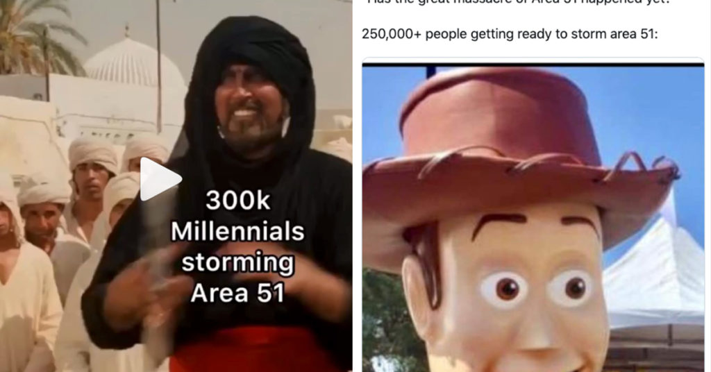 Just 25 Of The Funniest 'Storm Area 51' Memes