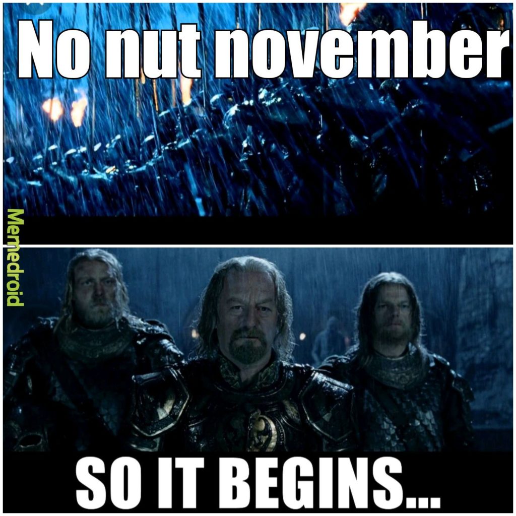 29 Of The Funniest No-Nut November Memes We Suddenly Had Plenty Of Free Time To Find