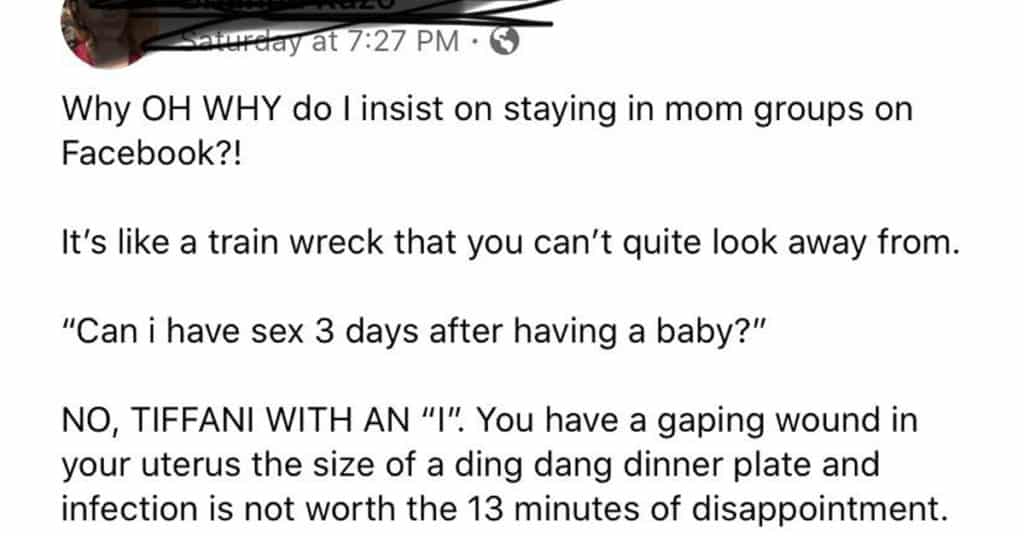 Mom's Hilarious Take Down Of Mom Facebook Groups Is Too Real