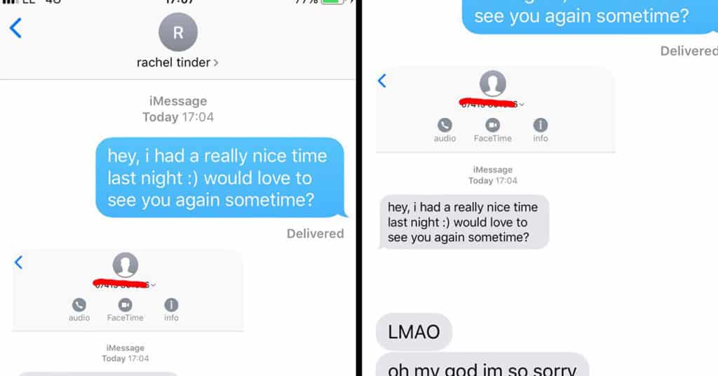 Guy Announces He’s "Deleting Tinder" After Date Sends Screenshot Of His ...
