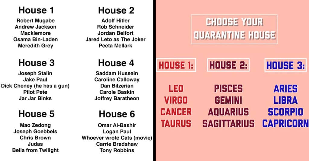 Everyone Is Choosing Their "Quarantine House" And It's A Tough Call