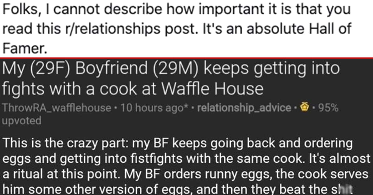 This Woman's Boyfriend Won't Stop Fighting A Waffle House Cook
