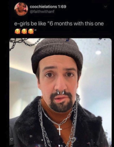 Lin-Manuel Miranda's Cursed Lip-Biting Selfies Become A Big Meme