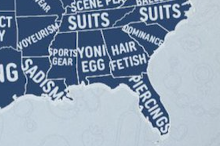 This Map Shows The Most Common Fetish In Every State (9 Pics)