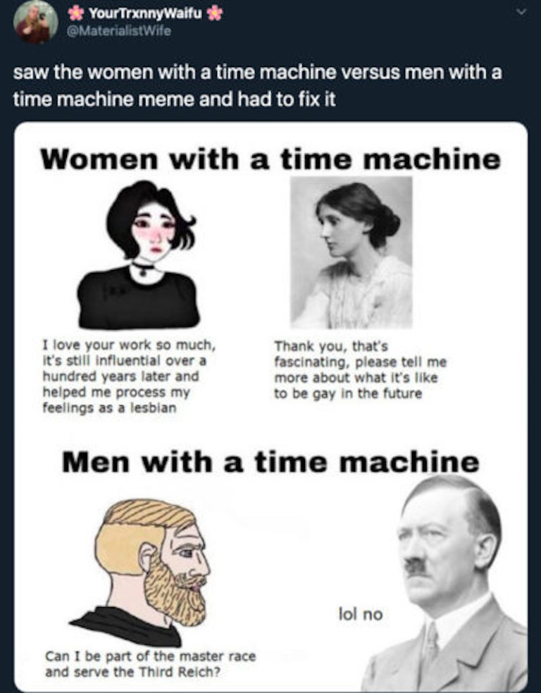 The Best “Woman With A Time Machine/Man With A Time Machine” Memes