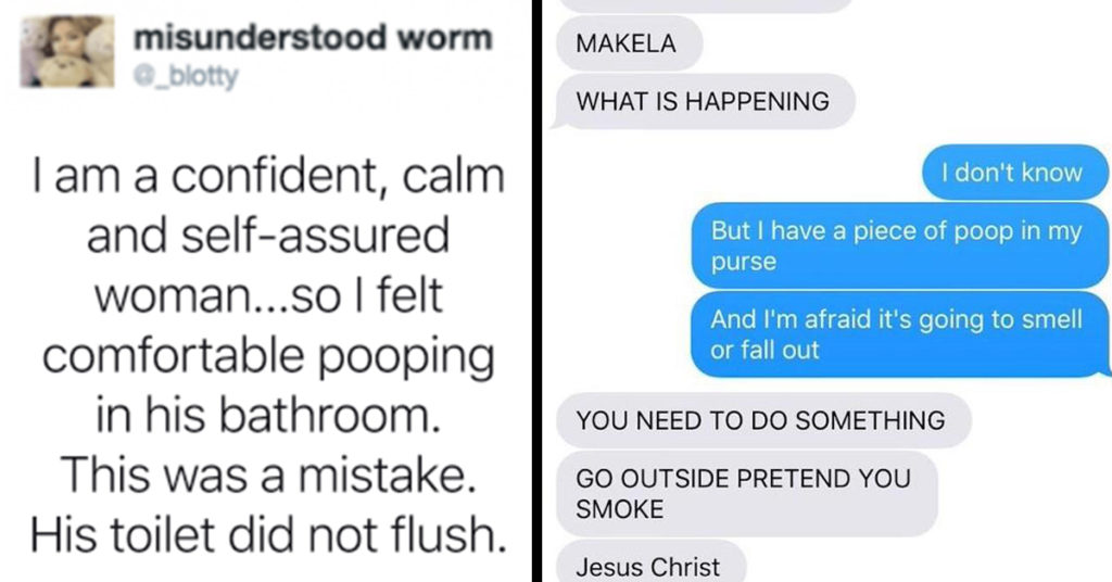 Woman Hides Poop In Her Purse When Her Date’s Toilet Wouldn’t Flush