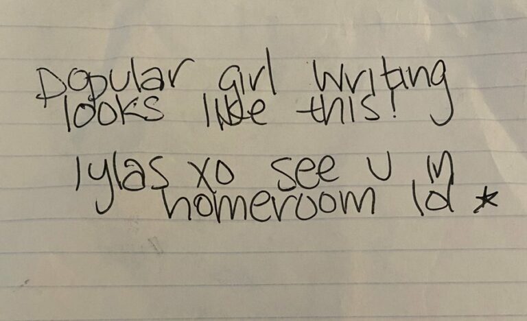 People Are Sharing Examples Of “Popular Girl Handwriting” In Viral Thread