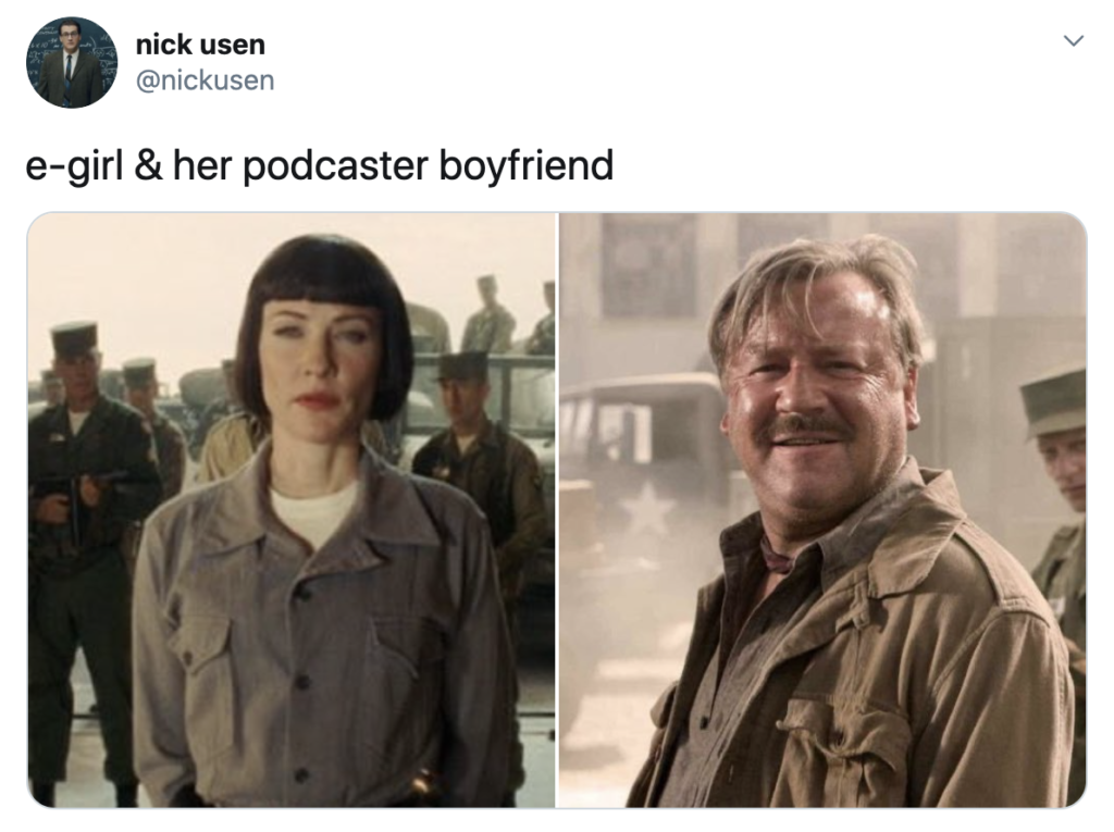 “E-Girl With Her Podcaster Boyfriend” Meme Is Taking Over (22 Memes)