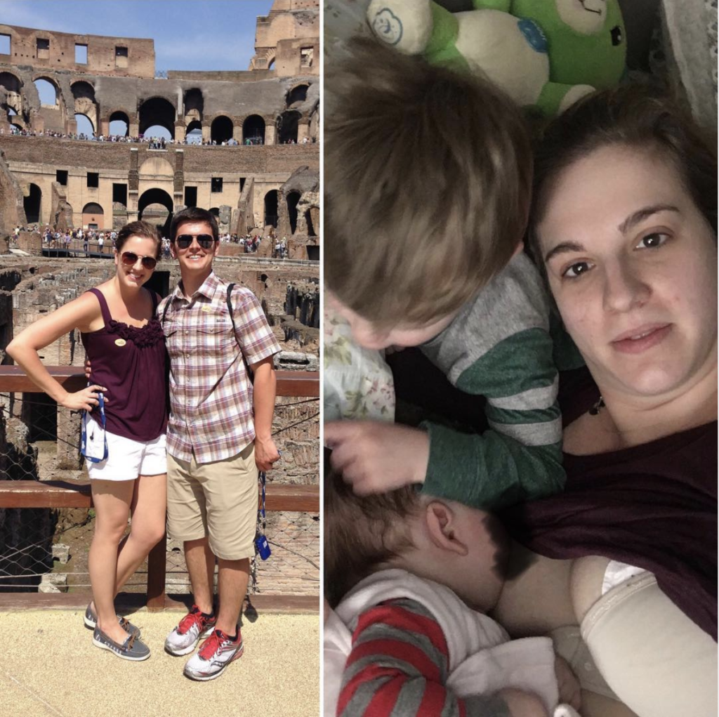 Parents Share Pics Of Themselves Before And After Kids (20 Pics)