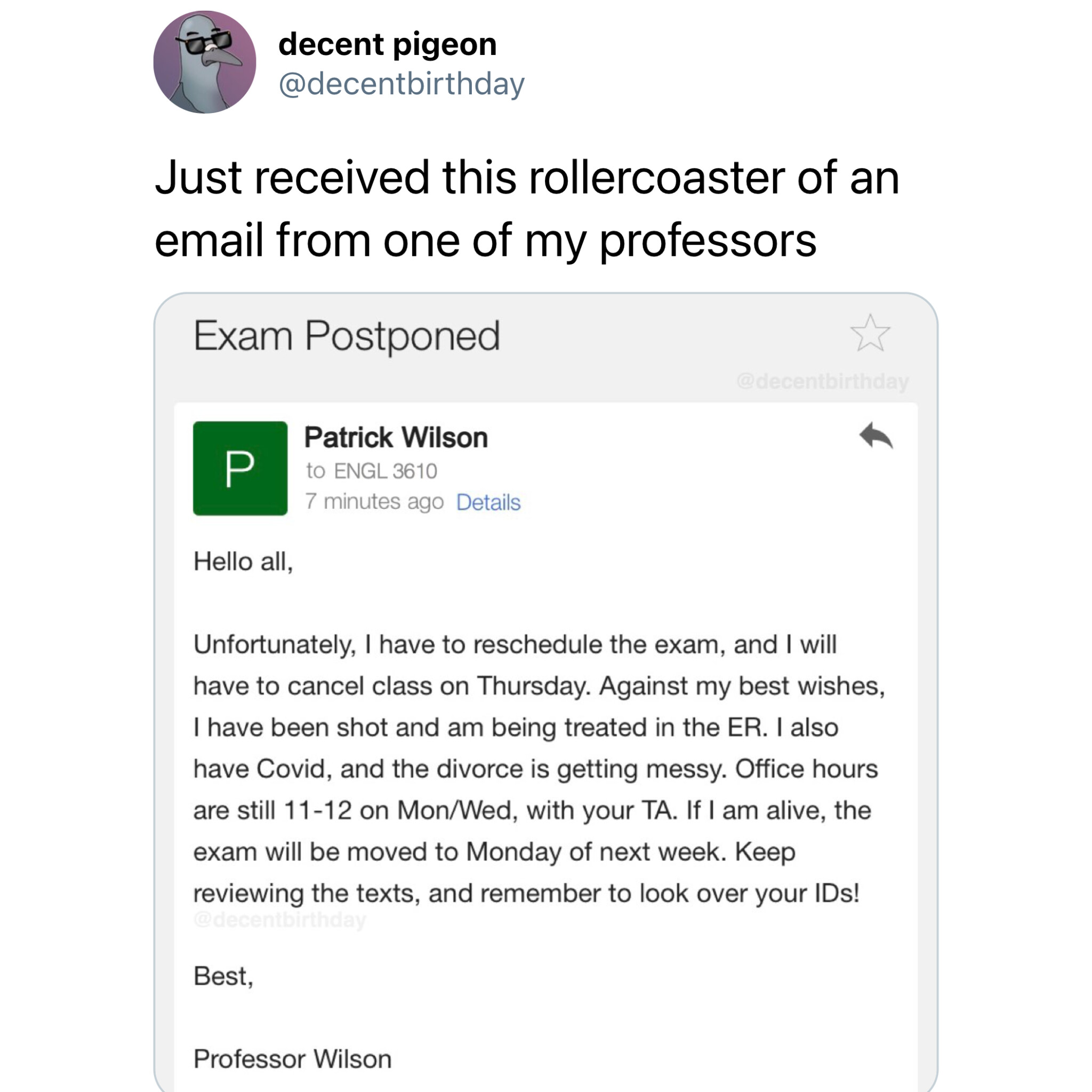 Professor’s Viral Email About Messy Divorce Prompts Wife To Chime In