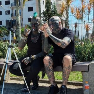 Tattoo Artist Gets Tusks Over His Teeth To Look Like An Orc