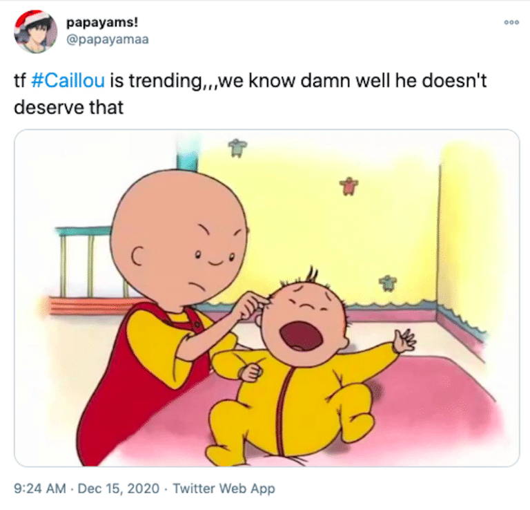 Why Does Everyone Hate Caillou? Because He Sucks.