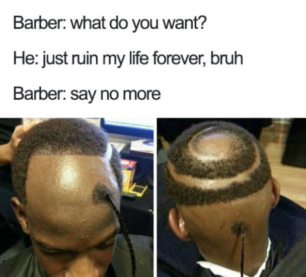 “Say No More Fam”—40 Of The Funniest Barber Memes