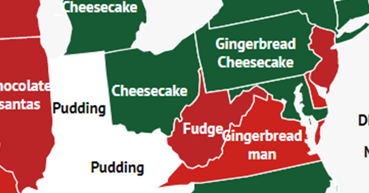Here Are Everyone's Favorite Christmas Treats State By State