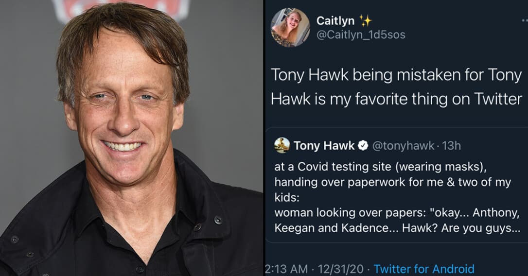 Tony Hawk Tweeted About Not Being Recognized At A COVID Testing Site