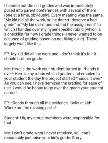 A Teacher Got Revenge On Students Who Were Slacking In Group Projects