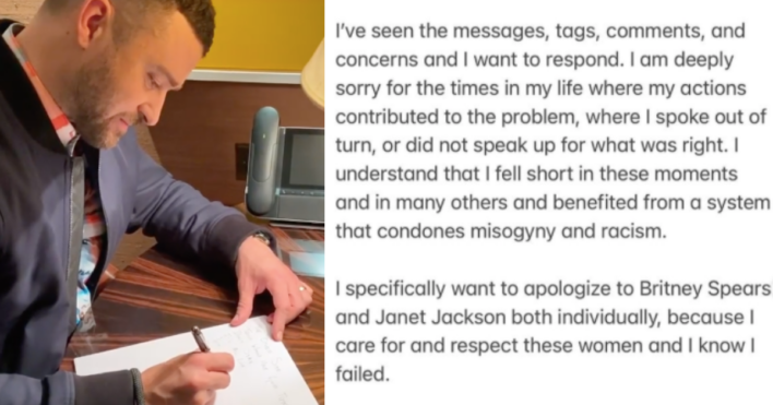 Justin Timberlake Apologizes For Past Actions That Harmed Britney ...