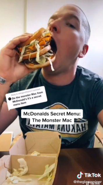 TikToker Reveals McDonald's Secret "McBrunch Burger"