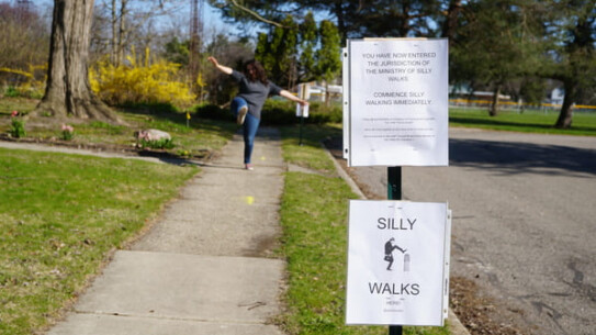 This Sign Told People To "Commence Silly Walking Immediately" & They Did