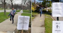 This Sign Told People To "Commence Silly Walking Immediately" & They Did