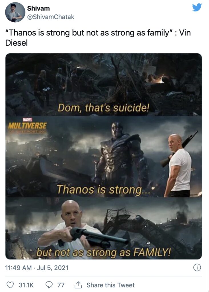 Vin Diesel 'Family' Memes Are Taking Over Fast And Furious (20 Memes)