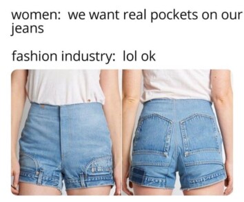 Just Funny Tweets And Memes About Mens Vs Women's Pocket Equality