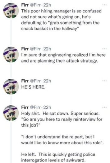 Ex-Employee Hilariously Live Tweets Interview For The Job He Was Just ...