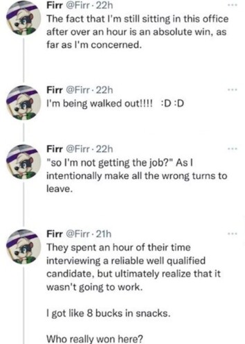 Ex-Employee Hilariously Live Tweets Interview For The Job He Was Just ...