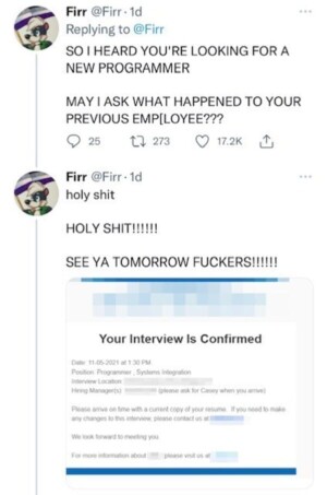 Ex-Employee Hilariously Live Tweets Interview For The Job He Was Just ...