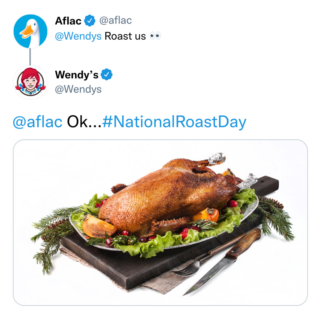 Wendy’s Twitter Is Hilariously Roasting Brands For National Roast Day ...