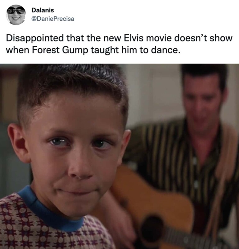 20+ "Sweaty Elvis" And Elvis Movie Memes That Got Us All Shook Up