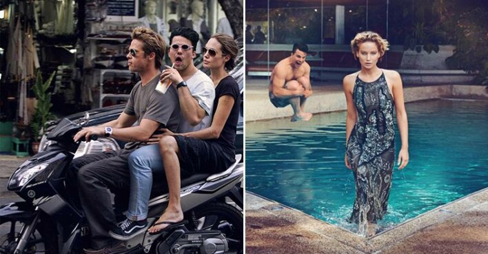 Guy Photoshops Himself Into Celebrities’ Lives, And It's Like He's ...