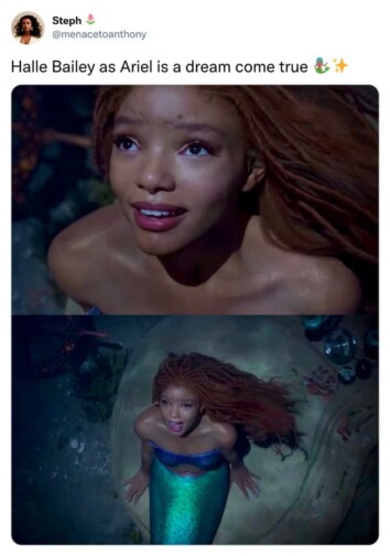 Fans React To Halle Bailey As The Little Mermaid (20 Tweets)