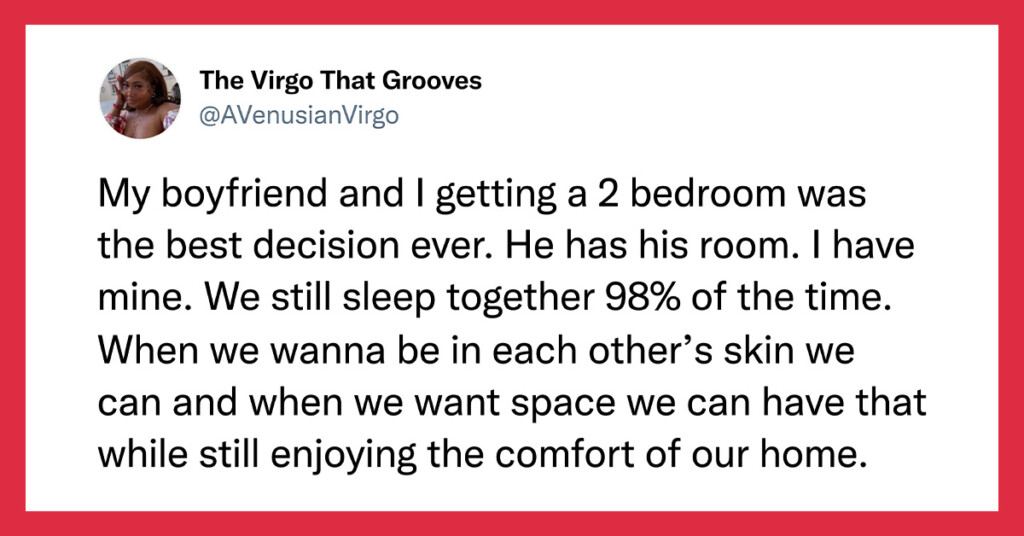 Twitter Thread Discusses Benefits Of Not Sharing A Room With Your ...