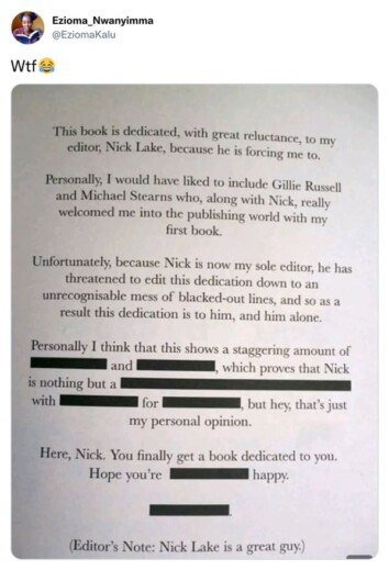Viral Thread Shares 18 Of The Wildest Book Dedications People Have Ever ...