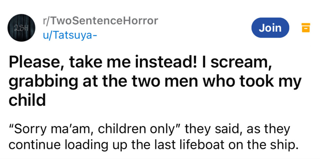 25 Two Sentence Horror Stories That'll Give You The Heebee Jeebees