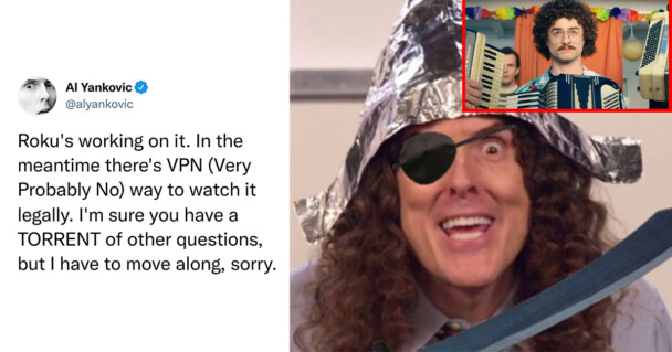 Weird Al Says It's Cool To Pirate His New Movie Because, Well, He's Awesome