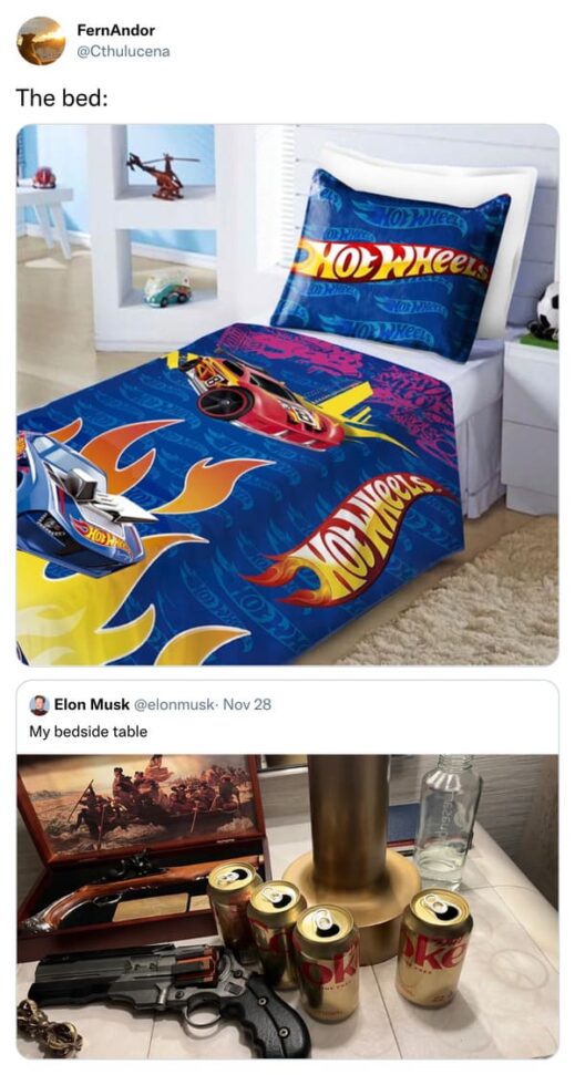 Elon Musk's Bedside Table Being Roasted By The Platform He Owns (20 Tweets)