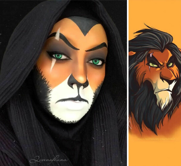 Makeup Artist Uses Her Hijab To Transform Flawlessly Into Any Character ...