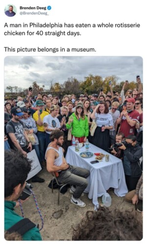 Guy Known As “Chicken Man” Invites City To Watch Him Eat Rotisserie ...