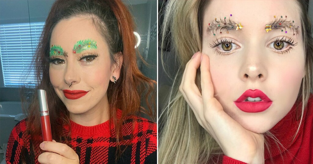 Christmas Tree Eyebrows Are The Newest IG Beauty Trend