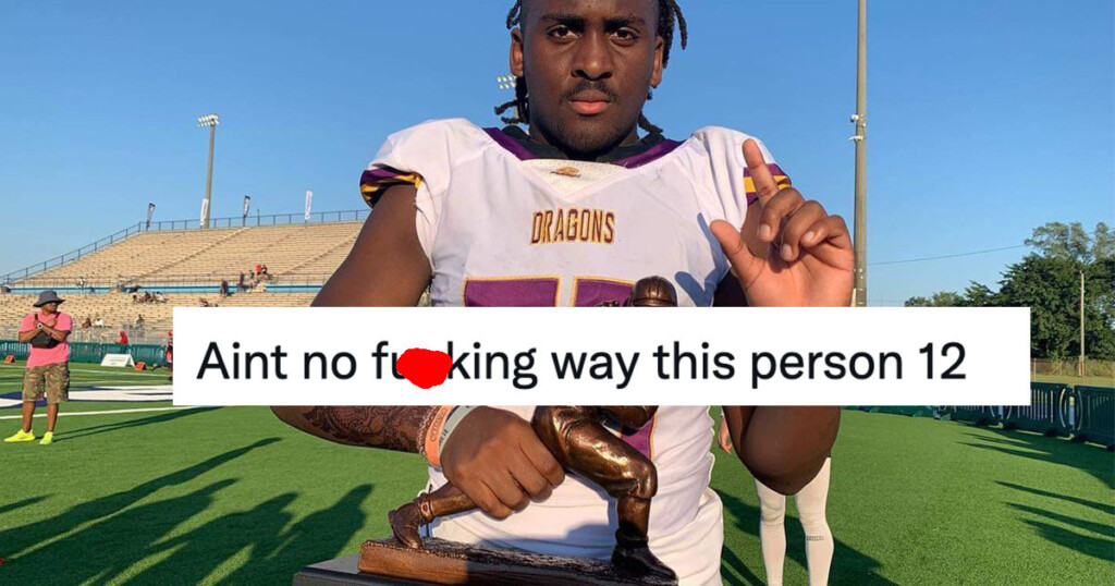 "12-Year-Old" Football Player Sends Twitter Into A Tailspin After, Well, Looking Like A Grown Man