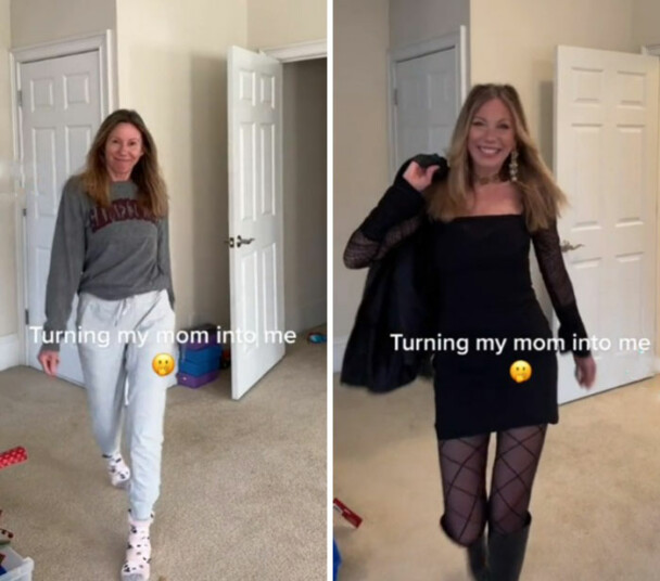 TikTok Trend 'Turning My Mom Into Me' Has Daughters Sharing Fun Mom Makeovers (30 Pics)