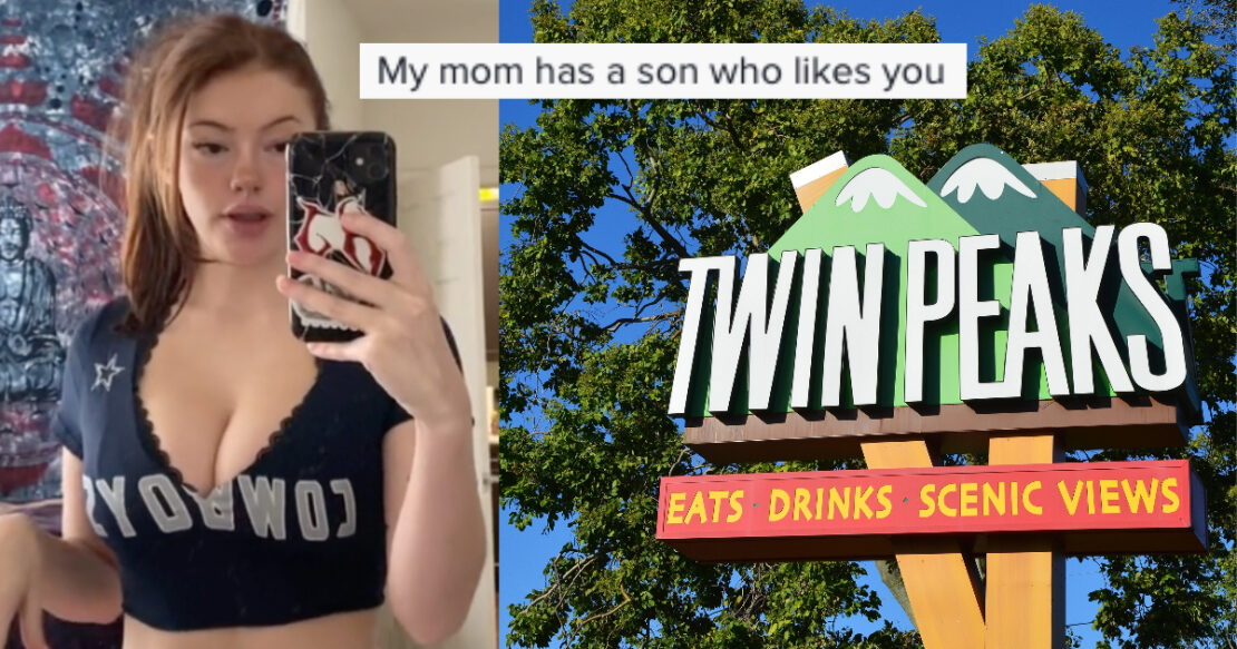 Twin Peaks Server Shows How She Gets Her Shirts Ready For Game Day