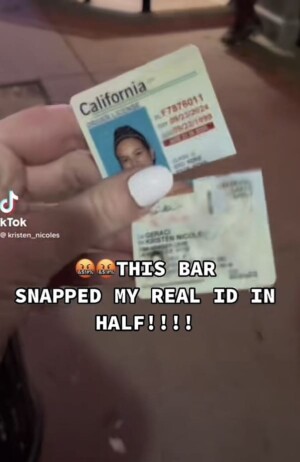 23-Year-Old Stunned After Bouncer Snaps Real ID In Half, Shares To ...