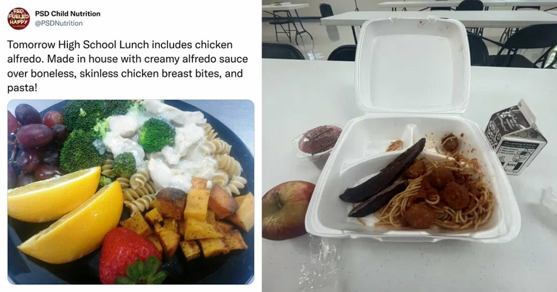 Viral Pic Of A School Lunch From California Spurs A Wide Range Of ...